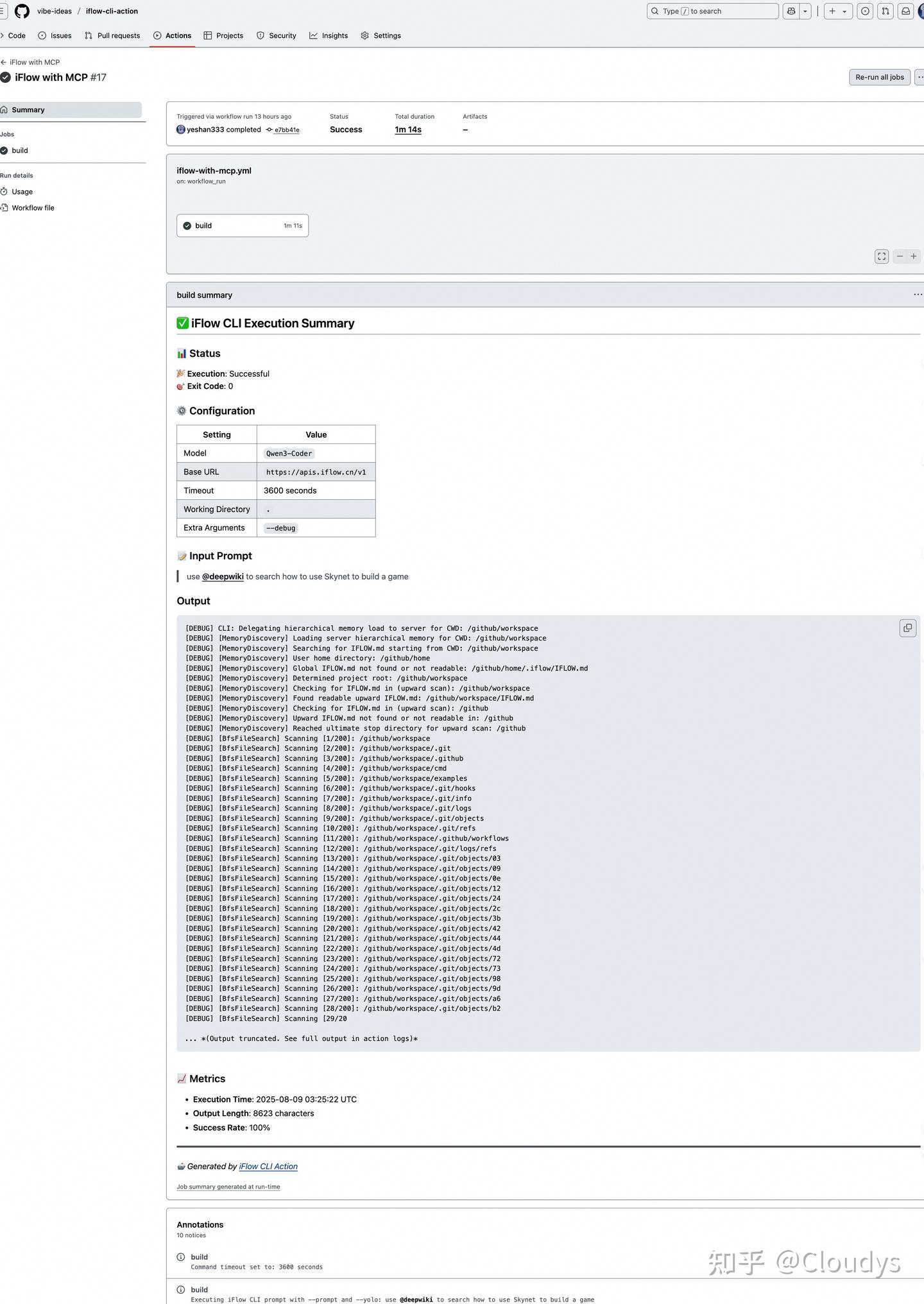 使用 iFLOW-CLI GitHub Action 和 Qwen3-Coder 给 GitHub 仓库生成幻灯片风格的文档站点 - 知乎