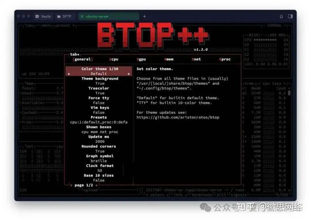 linux系统监控工具小神器！超全面的Btop安装和使用指南 - 知乎