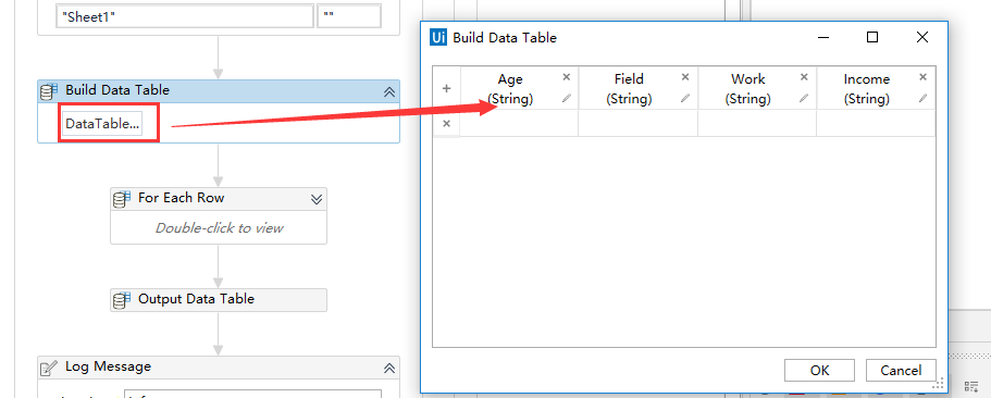 UiPath中Execl中的Build data和Add Data Row - 知乎