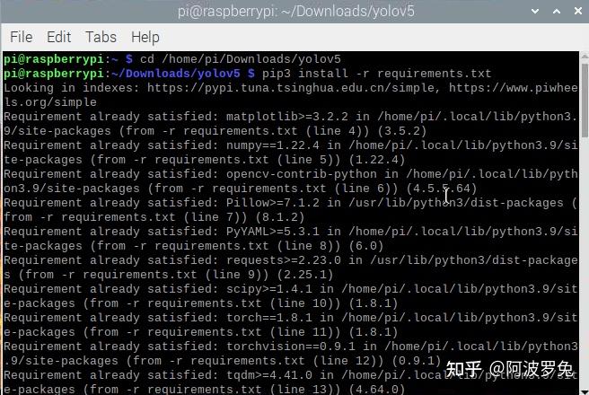 树莓派3B+运行YOLOv5/6.2 - 知乎