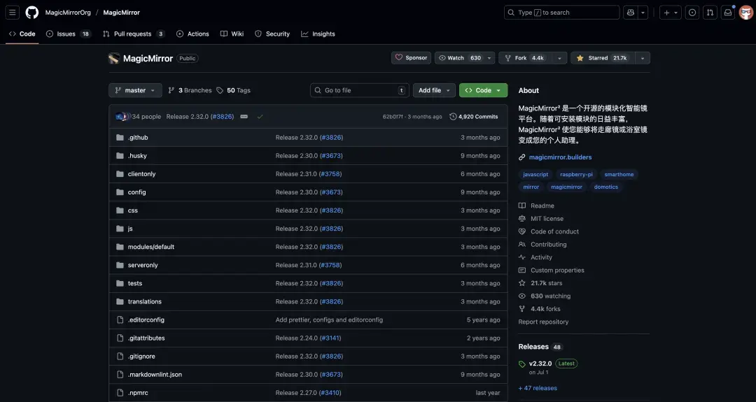 GitHub 斩获 2 万 Star！把镜子变成智能助手，太炫了。 - 知乎