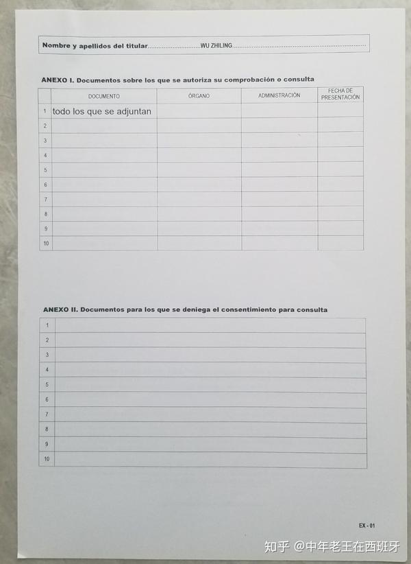 西班牙移民非盈利移民diy必备:（申请表、EX-01、790）我们一家四口的，绝对干货!!! - 知乎