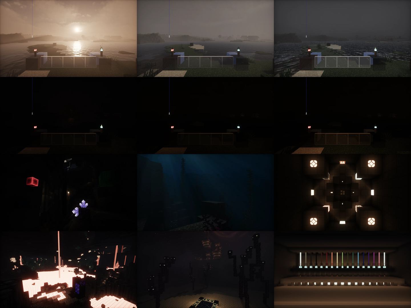 Iris加载器下《我的世界》80款光影的效果测试图 - 知乎