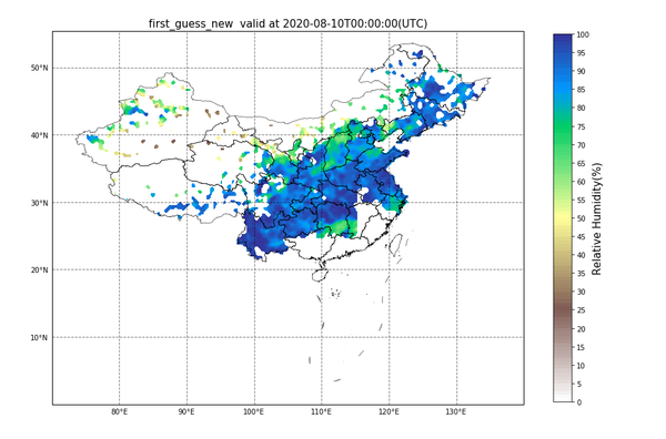 ModelWhale 推荐 | 基于数值模式资料和站点观测数据绘制相对湿度分布图 - 知乎