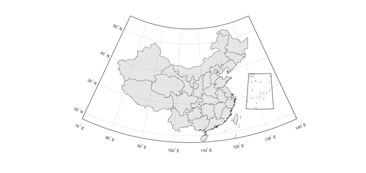 Matlab绘制lambert投影下的中国地图，包含南海诸岛小图 - 知乎