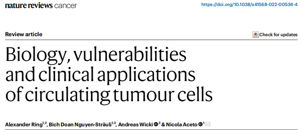 重磅文章丨Nature Reviews：循环肿瘤细胞CTC领域概述 - 知乎