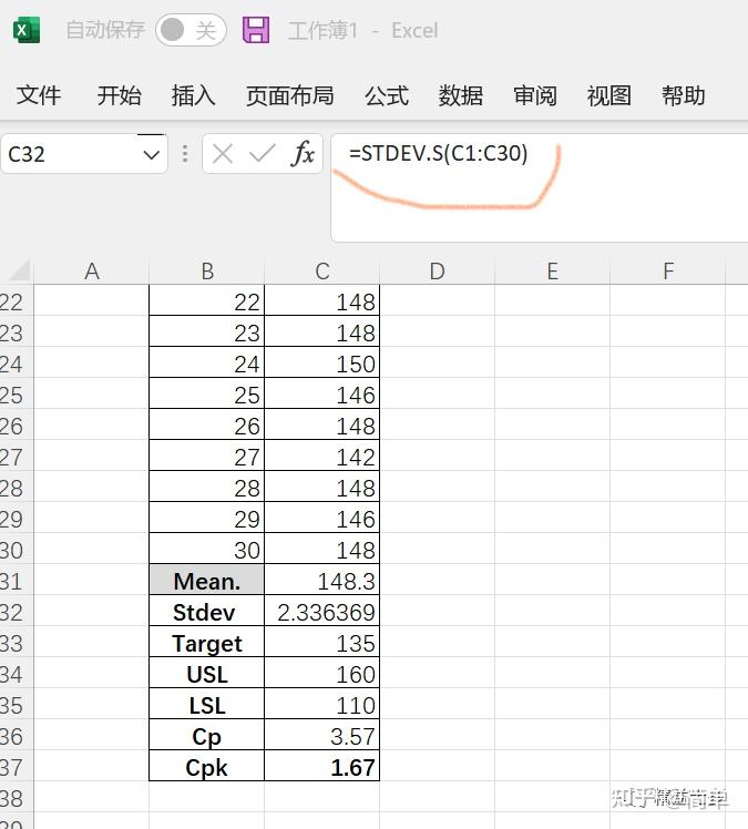 Excel和Minitab做Cpk结果有差异 - 知乎