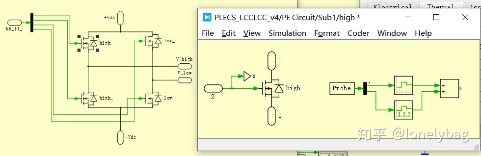 PLECS_MOSFET_反并联二极管_结合门极信号分段导通 - 知乎