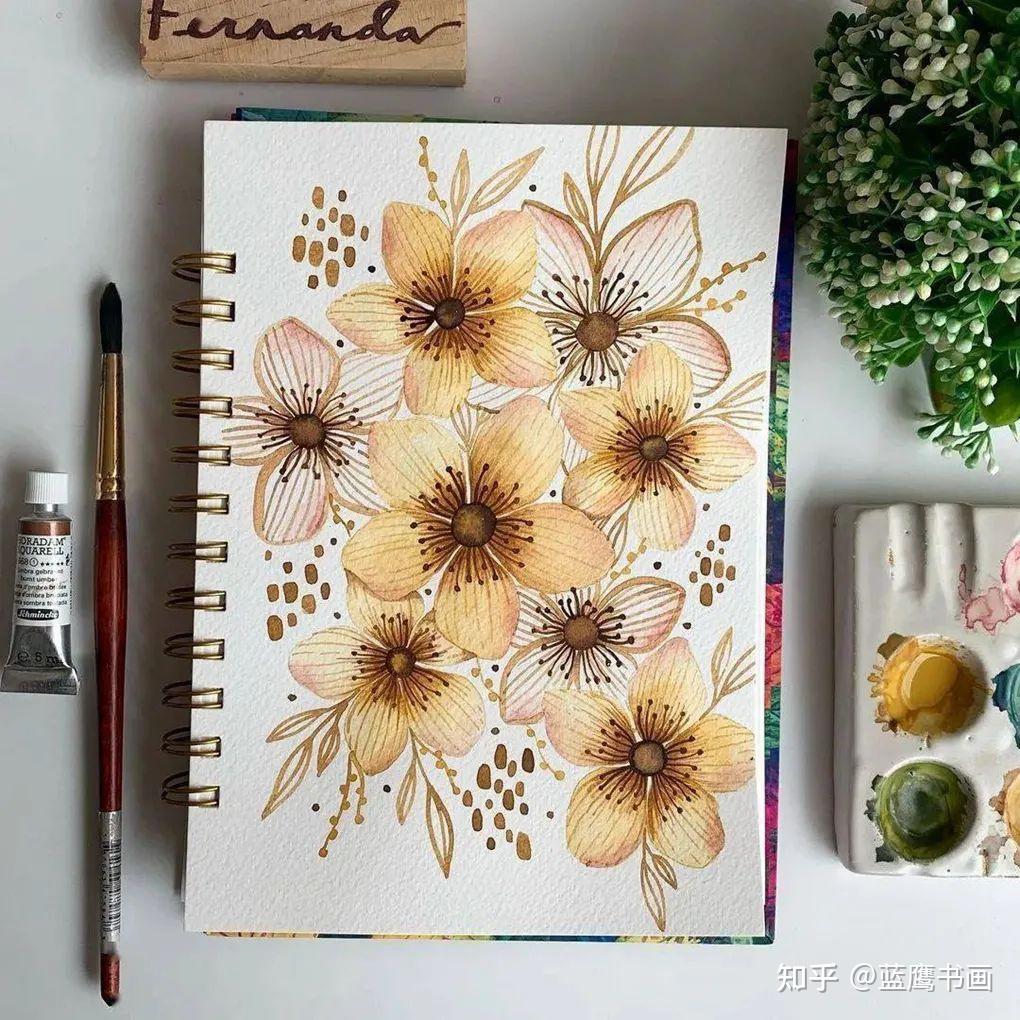 fernanda_watercolor画的花卉，美的不可方物，不知道你心动了吗？ - 知乎