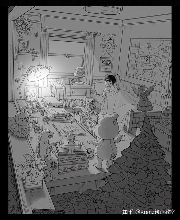 Krenz绘画教室【优秀作业心得】基础透视与结构-0098 - 知乎