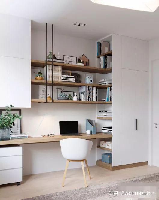 书桌书柜一体如何设计？大部分家庭都后悔太晚看到！ - 知乎