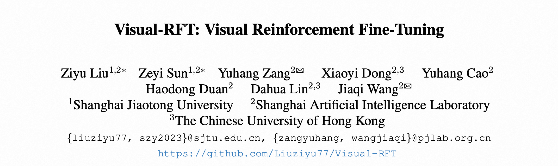 上海ai lab发布能推理的VL大模型：Visual-RFT - 知乎