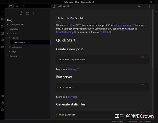 Obsidian+Git完美维护Hexo博客 - 知乎