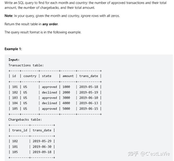 Sql学习笔记 Viii：刷题笔记 Leetcode精选（一） 知乎