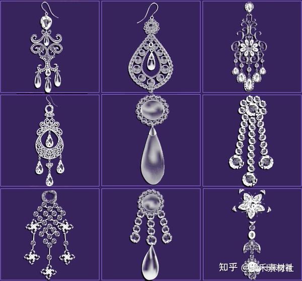 200多款珍珠钻石珠宝首饰笔刷，ps和procreate都有 知乎