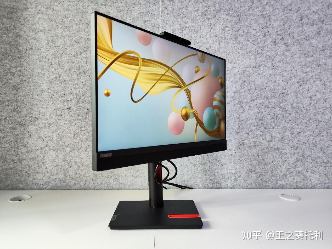 24英寸办公显示器推荐：联想ThinkVision T24v-30上手体验及测评，拥有一台带有摄像头的显示器是一种什么体验？ - 知乎