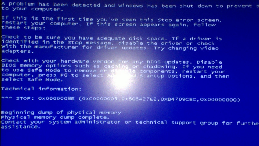 解决电脑蓝屏提示错误代码0x0000008E故障步骤 - 知乎