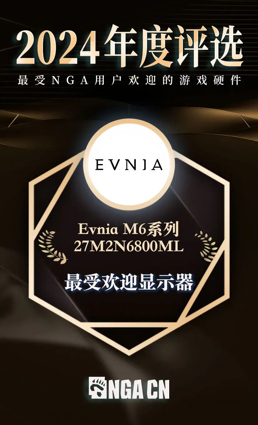 Evnia M6系列QD Mini LED 27M2N6800ML获NGA玩家社区“最受欢迎显示器”奖！ - 知乎