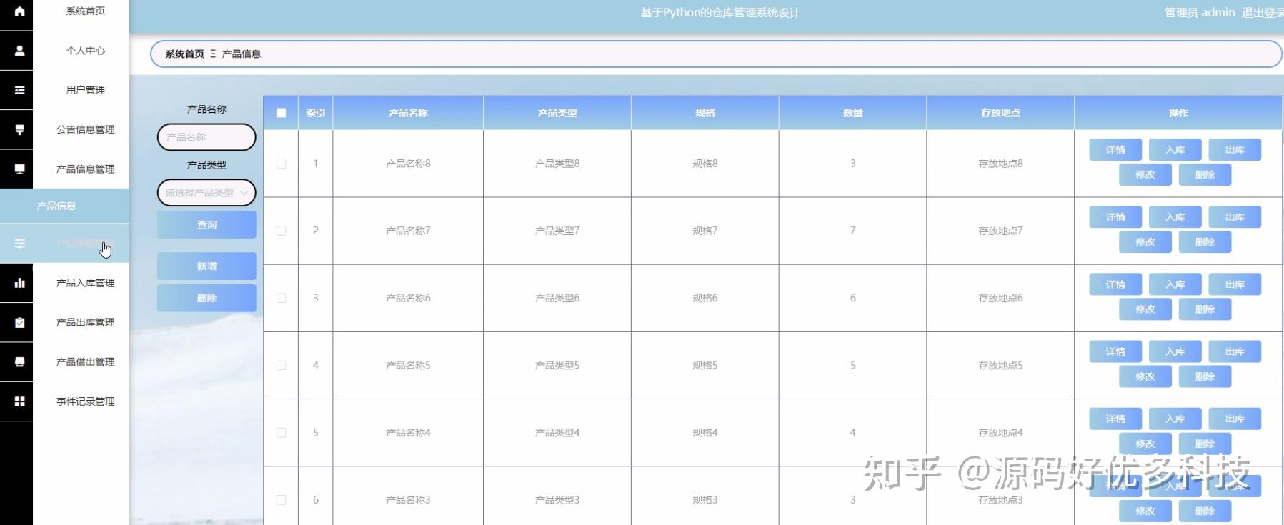 python Django仓库仓储系统源码 万字文档 ppt vue - 知乎