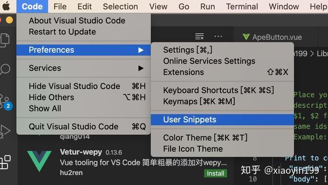 VSCode一键生成.vue模版 - 知乎