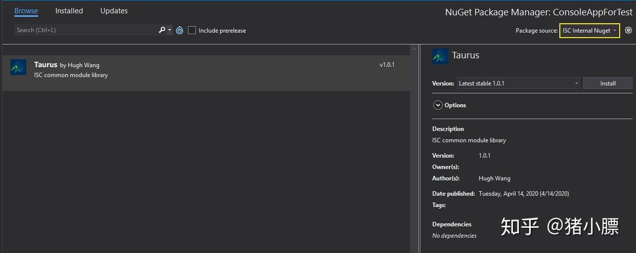 NuGet打包和发布 - 知乎
