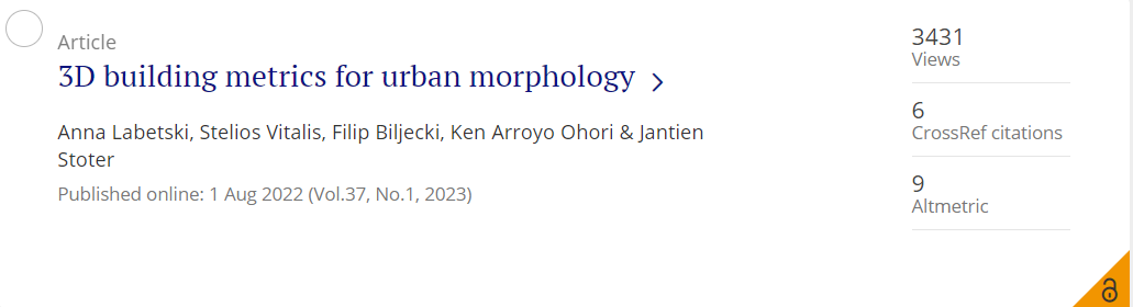 刊·见 | 在SCI期刊International Journal of Geographical Information Science ...