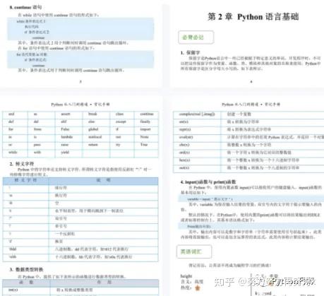 等了这么长时间Python背记手册终于来了，附（python视频400集入门到精通 - 知乎
