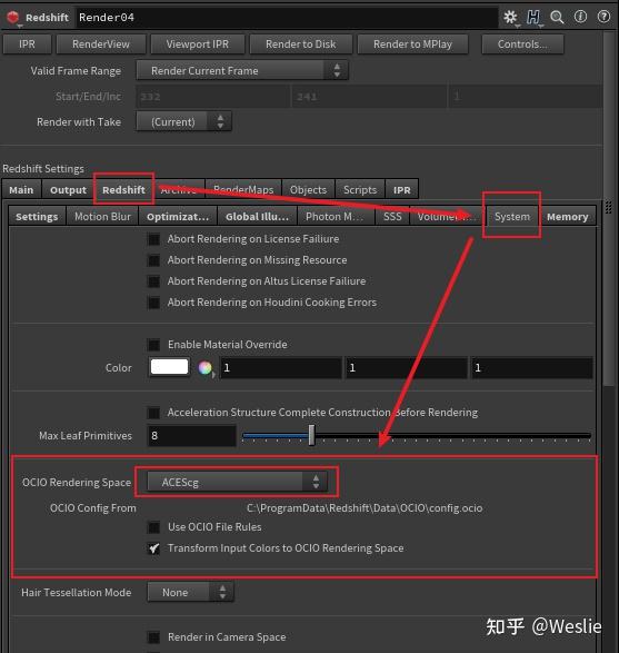 Redshift3.0.48 在Houdini的ACES工作流 - 知乎