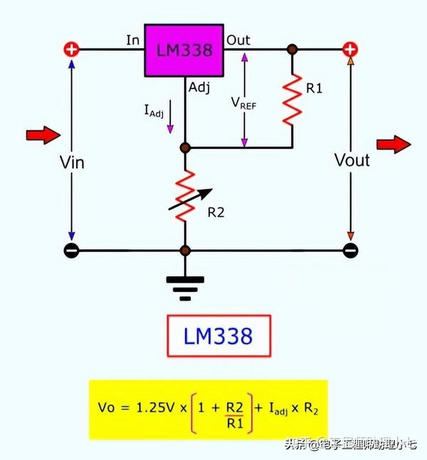 LM338 可调稳压电路+LM338 可调直流电源，引脚图+参数，帮你搞定 - 知乎