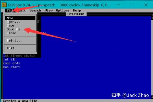 汇编语言学习 DOSBox+MASM 安装及使用教程 - 知乎