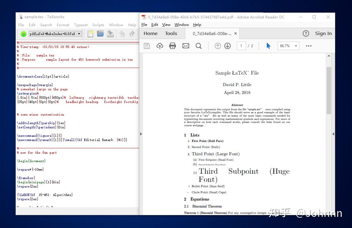 怎么将.tex文件转换成pdf - 知乎