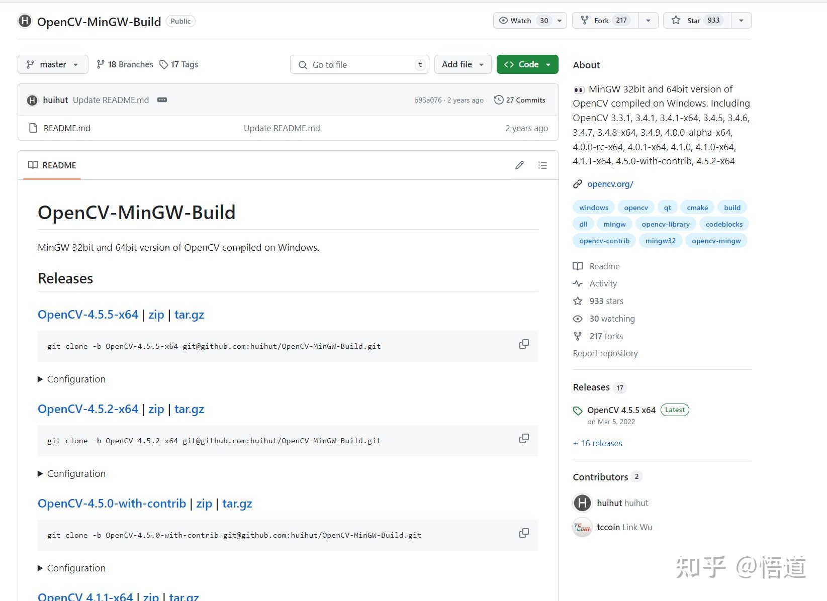 Opencv编译好的库 - 知乎
