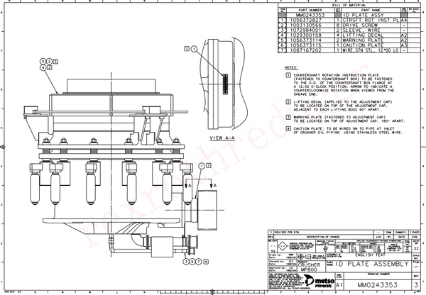 Metso美卓MP800/MP1000/MP1250/MP2500多缸重型液压圆锥破碎机图纸 - 知乎
