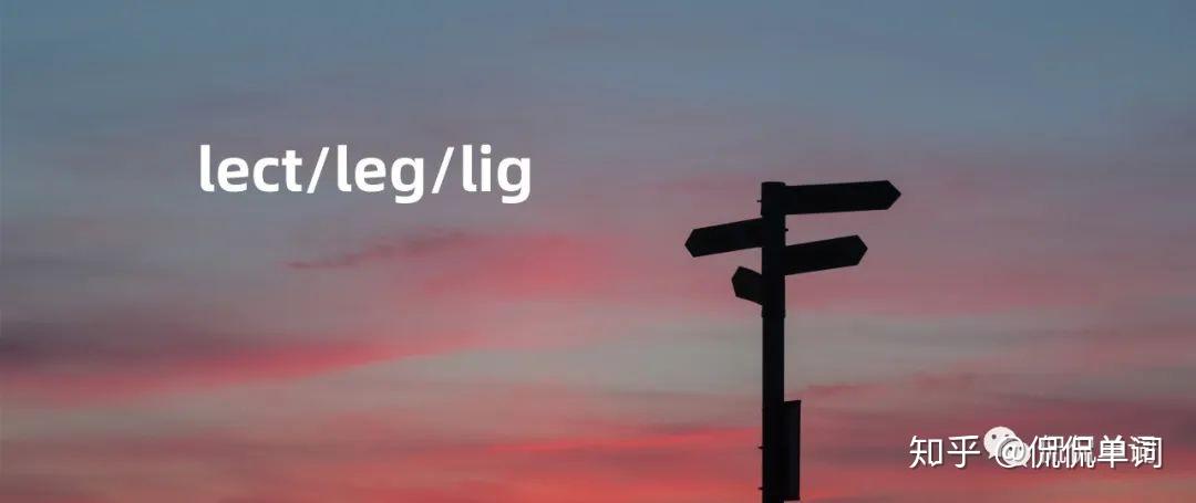 【侃侃单词】词根词缀记单词-lect/leg/lig - 知乎
