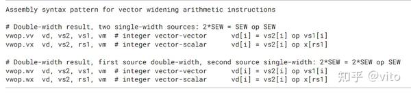 RISCV V扩展（二）Vector指令文档 - 知乎