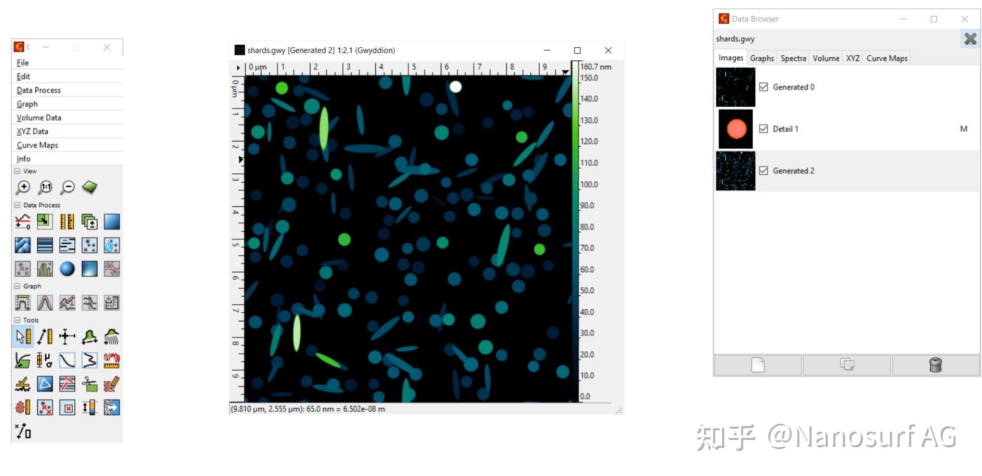 FridayAFM - Gwyddion 颗粒分析 - 知乎