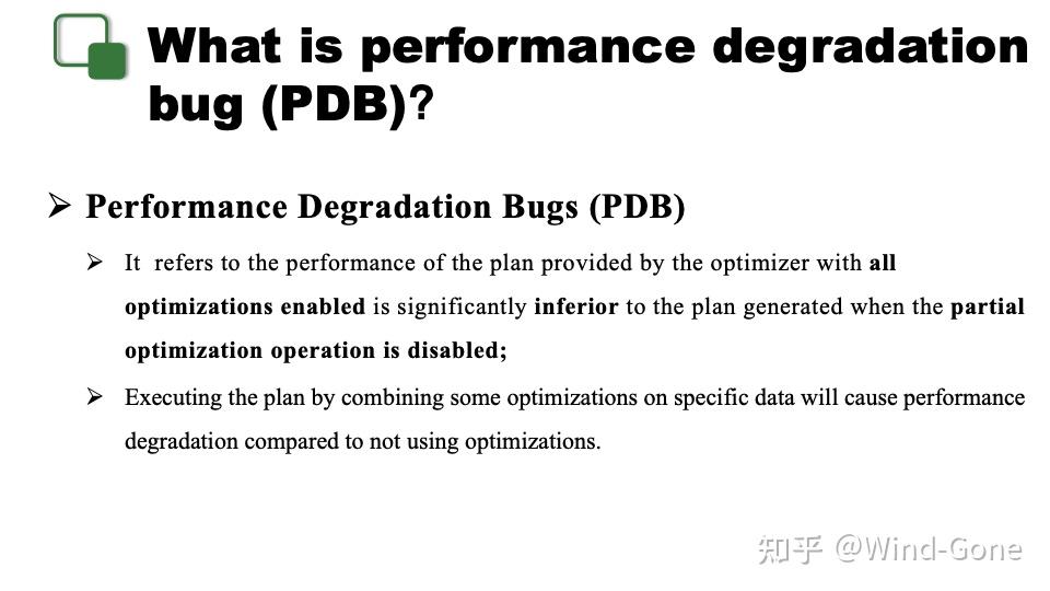Finding Performance Degradation Bugs in DBMSs via Limited-Optimization Plan Construction (ICSE ...