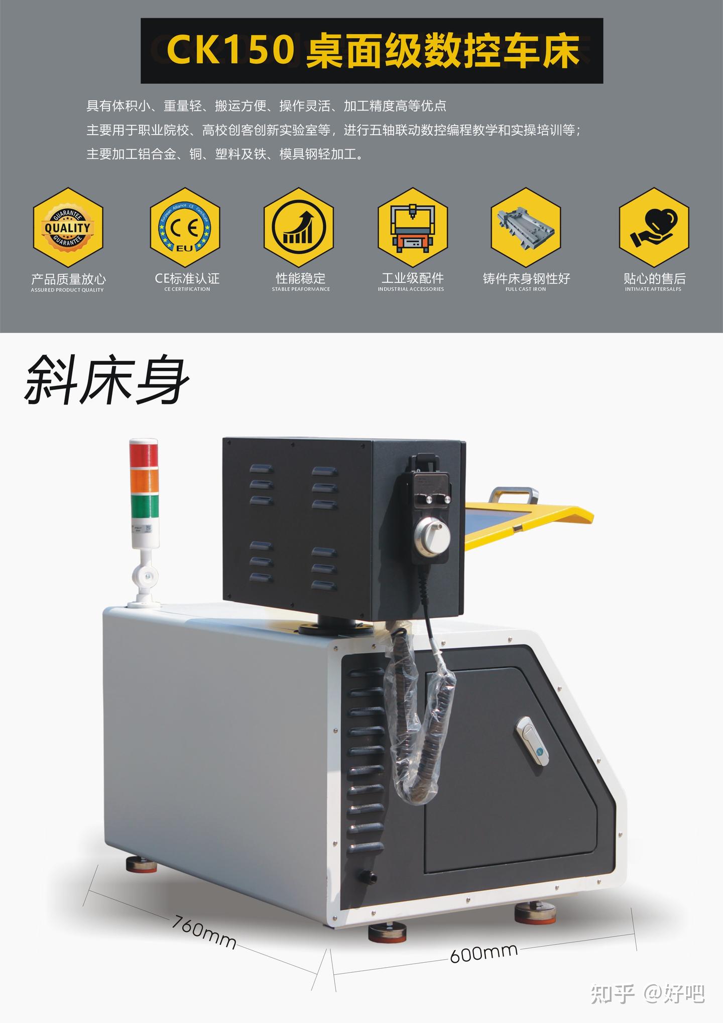 桌面级CNC车床，国内首款斜身床台式CNC机床 - 知乎