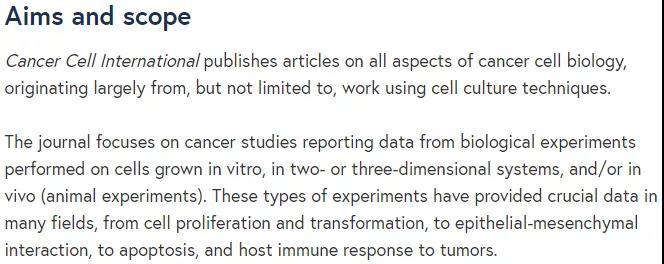 解刊 | 《Cancer Cell International》 - 知乎