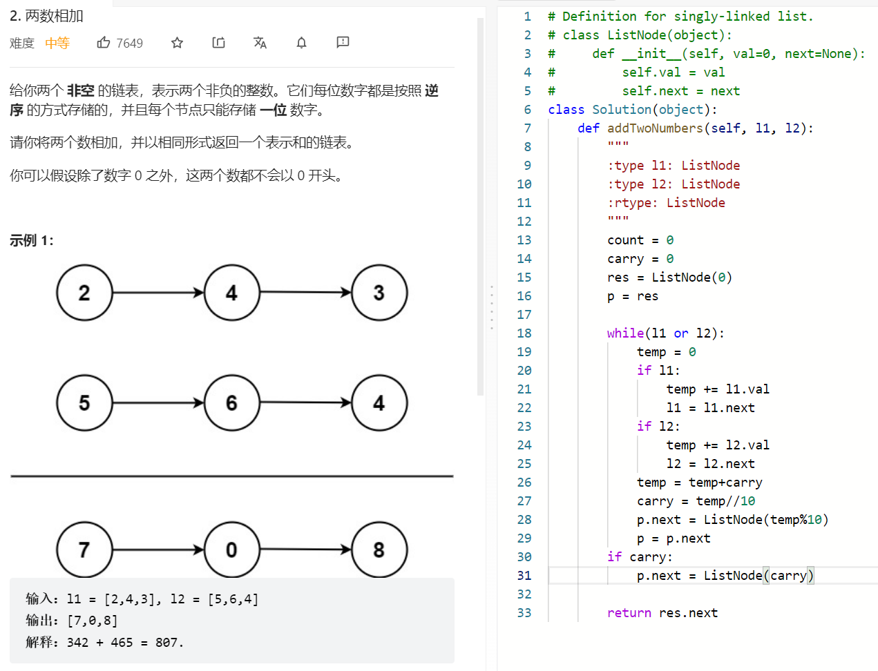 Leetcode 刷题记录 Hot100 Day1 知乎