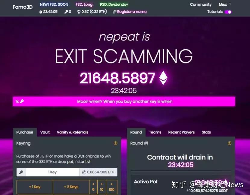 EOS版Fomo3D因漏洞终结 资金盘游戏背后现多重风险 - 知乎