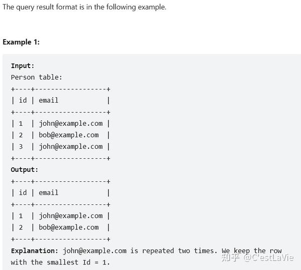 Sql学习笔记 Viii：刷题笔记 Leetcode精选（一） 知乎