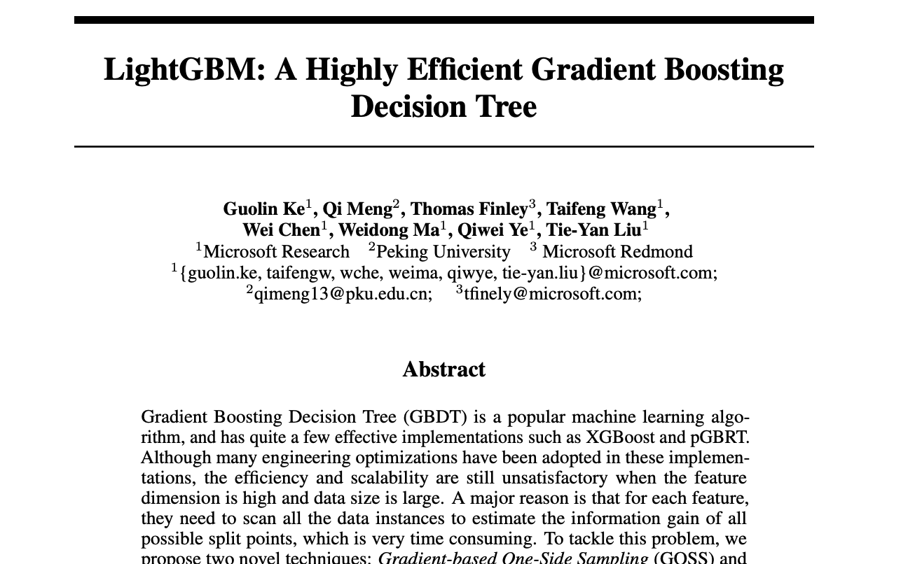 集成学习六——LightGBM - 知乎