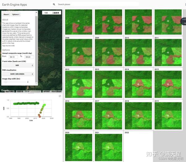 Google Earth Engine APP——一键在线查看全球1984-至今年的影像同时加载一个影像分析 - 知乎