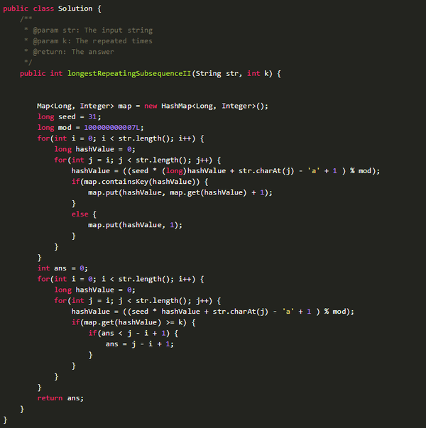  Netflix Longest Repeating Substring 