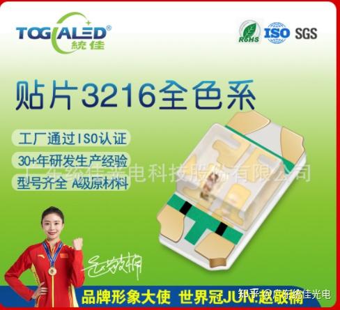 灯珠LED贴片3216全色系RGB发光二极管红绿蓝三色贴片LED灯珠 - 知乎