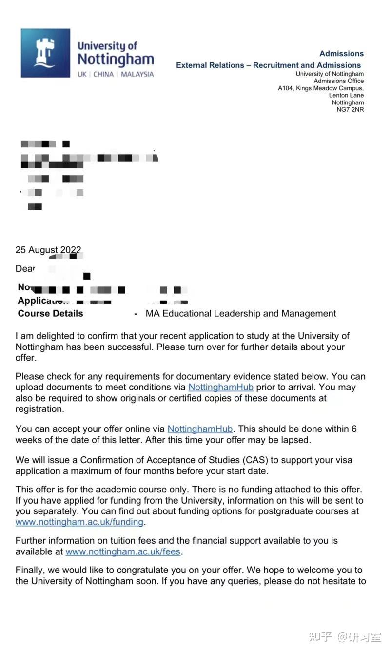 23fall｜诺丁汉list更新来啦～ - 知乎