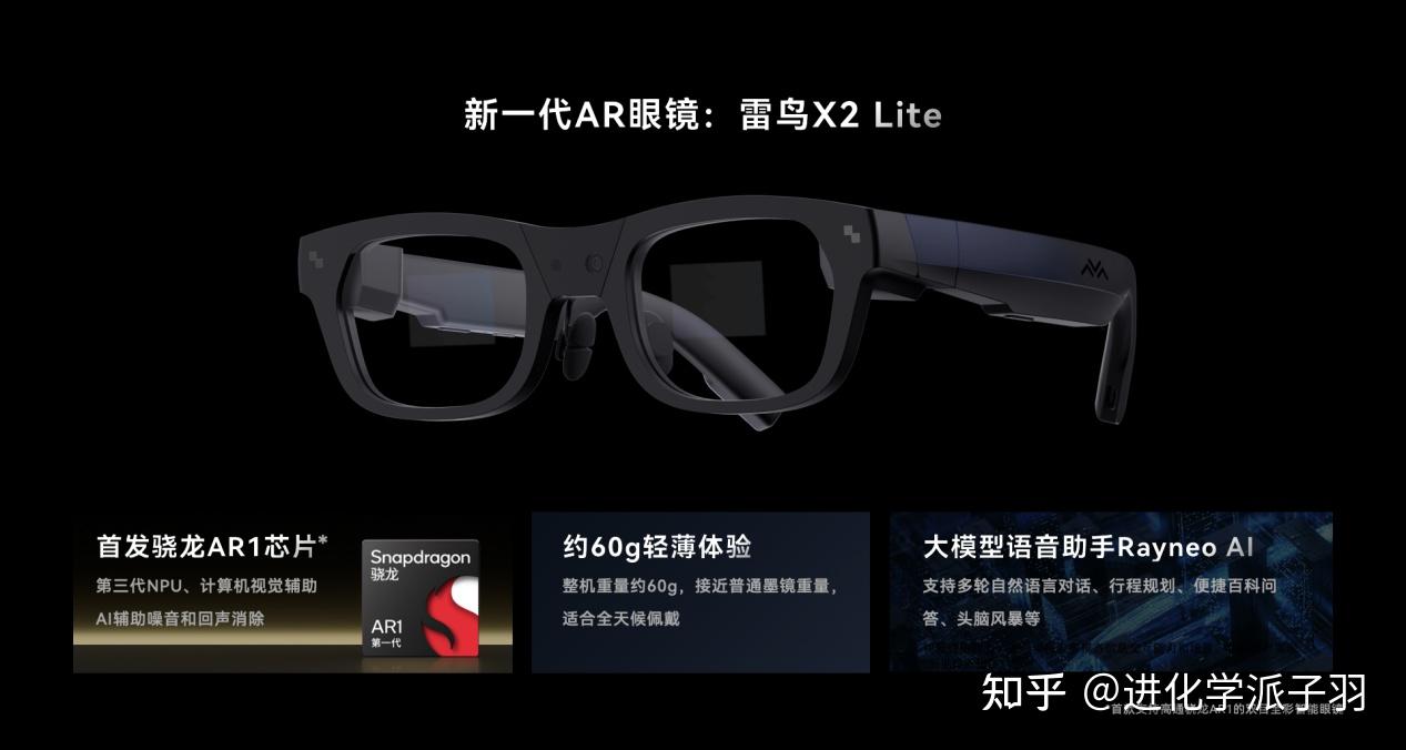CES 2024新看点，雷鸟X2 Lite无线AR眼镜展示AI+AR科技创新 - 知乎