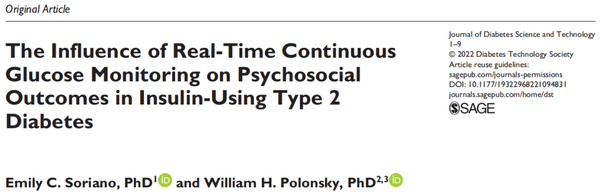 从心出发｜胰岛素治疗的T2D患者使用实时CGM或可显著改善心理社会结局 - 知乎