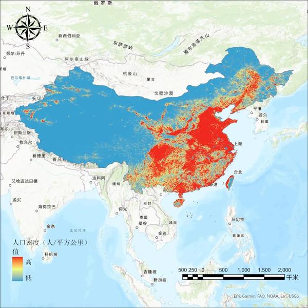 【数据分享】2000-2020年共21年100m精度人口密度栅格数据 - 知乎
